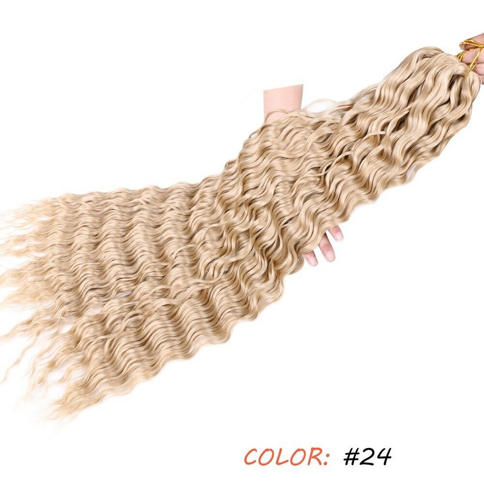32 Inch Synthetic Deep Wave Hair Crochet Braids Wave Braiding Hair ...