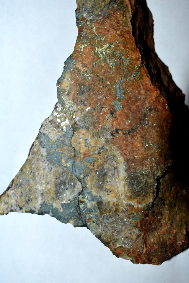 Gold Silver Ore 1800s North Carolina Ore Knob Copper Mine Cut Slab | eBay