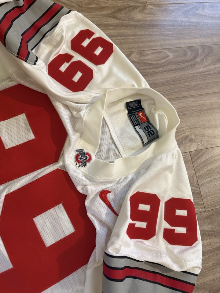 Vtg 2002 Ohio State Buckeyes #99 Jay Richardson Team Issued Nike Jersey ...