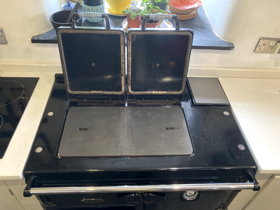 AGA Rayburn range cooker oil fired 2 oven 400k model black | eBay UK