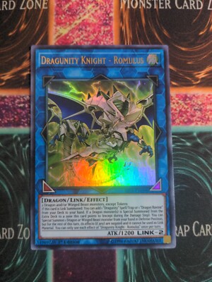 Yu-Gi-Oh! Dragunity Knight - Romulus RIRA-EN098 Ultra Rare 1st Edition ...