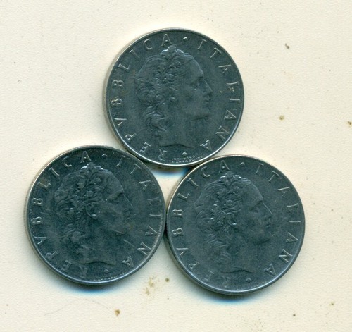 3 DIFFERENT 50 LIRE COINS from ITALY (1962, 1963 & 1964) | eBay