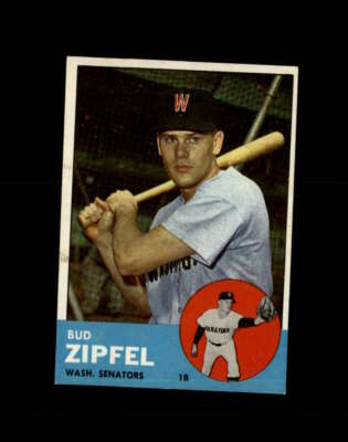 1963 Topps Baseball #069 Bud Zipfel RC STARX 6.5 EX/MT+ CS75142 | eBay
