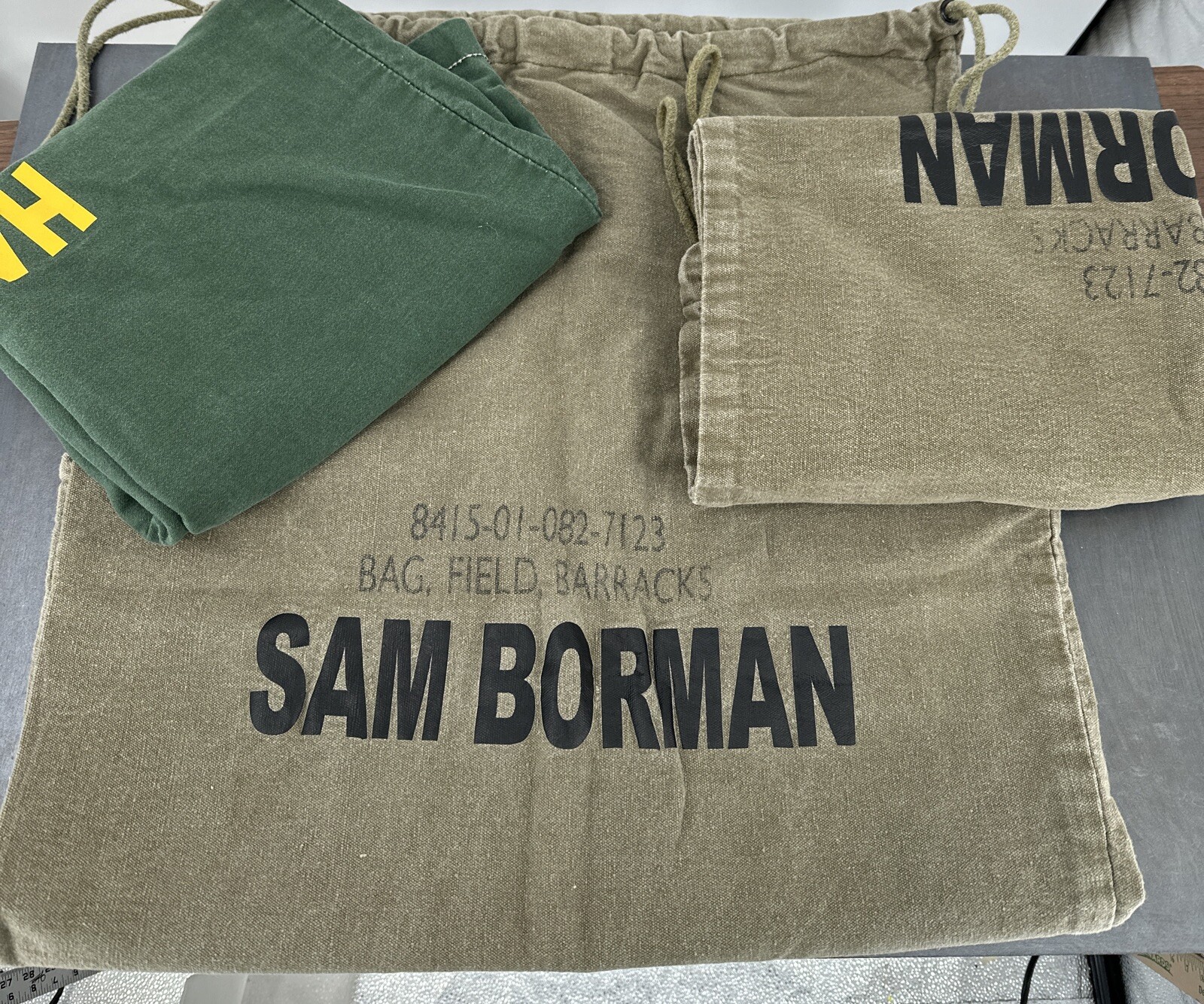 Army Barracks Canvas Barracks Bag 30x22” With 2 Different Names | eBay