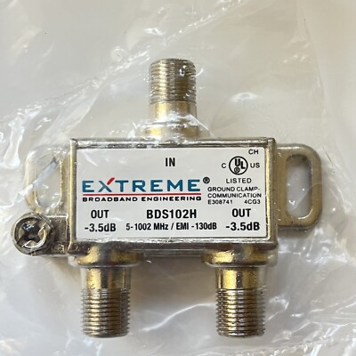 Extreme Broadband Engineering BDS102H Coax Splitter New Sealed in Bag ...
