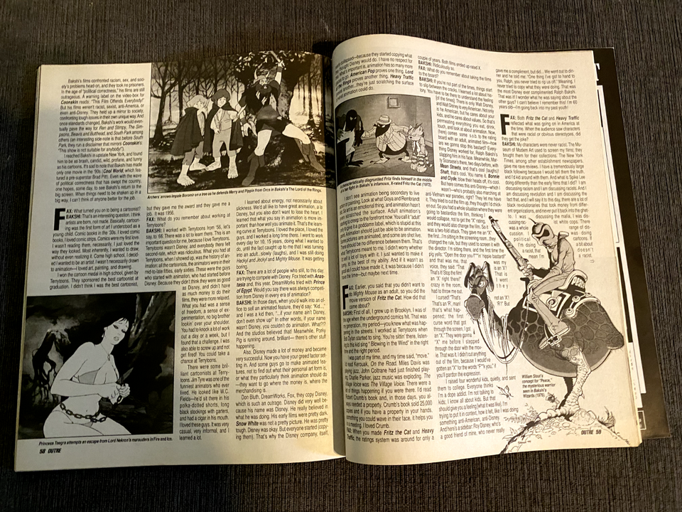 OUTRE #16 Neal Adams on Comics; Ralph Bakshi on Animation Marty Krofft ...