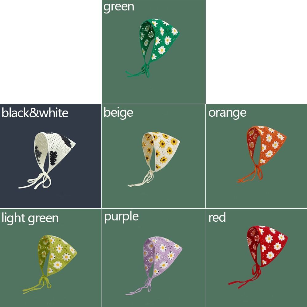 Handmade Crochet Triangle Headband Triangle Scarf Headscarf Hat ...