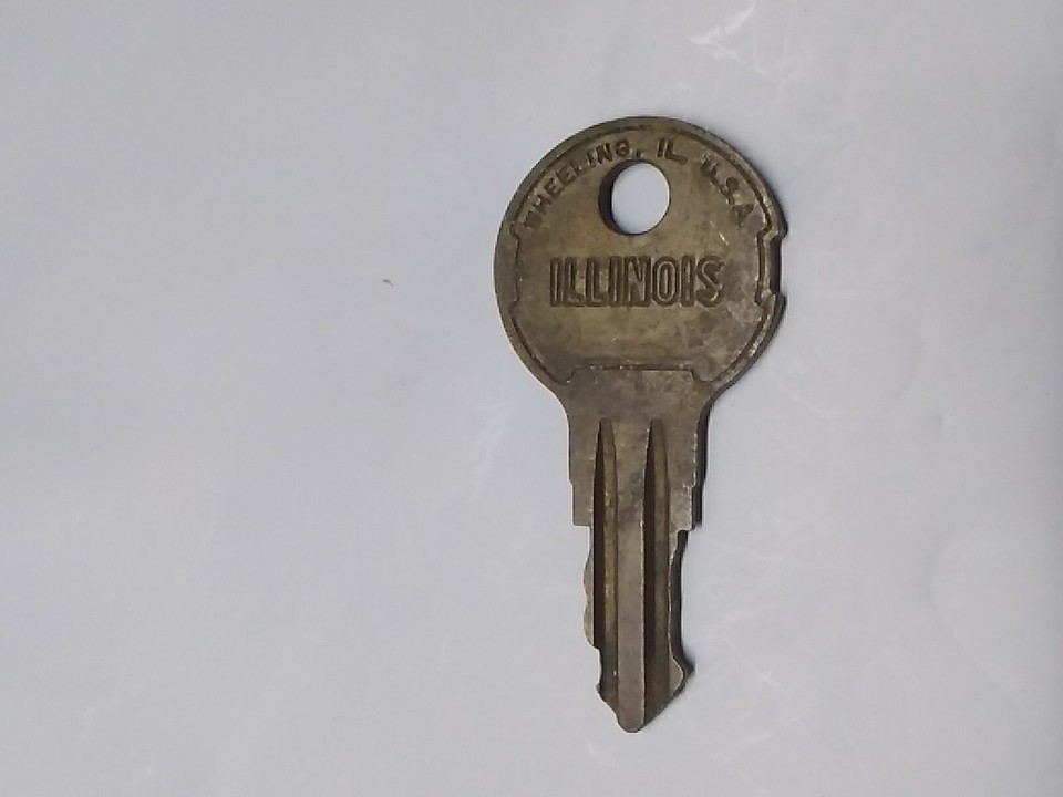 ILLINOIS Lock Key # G456 G 456 Slot Machine Jukebox Wallbox Arcade Coin ...