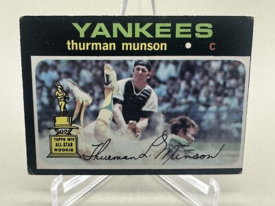 THURMAN MUNSON 1971 Topps ROOKIE GOLD CUP #5- VG/EX | eBay