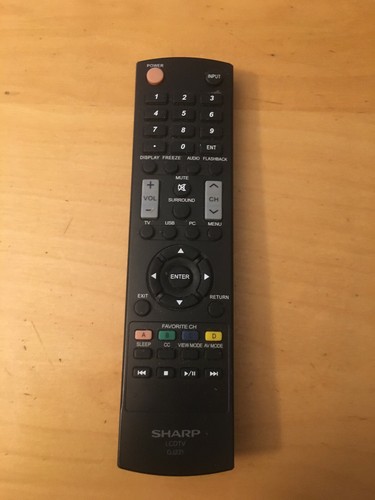 SHARP LCDTV GJ221, Remote Control, RRMCG1236AJSB | eBay