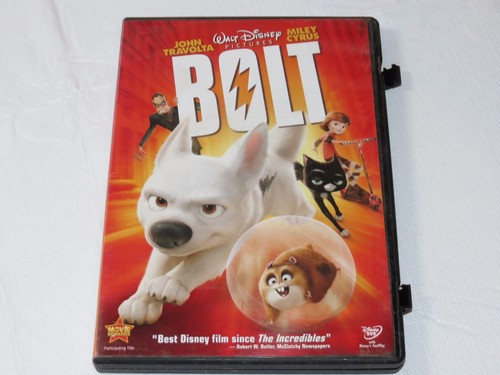 Walt Disney Pictures Bolt DVD 2009 Rated G John Travolta Miley Cyrus ...