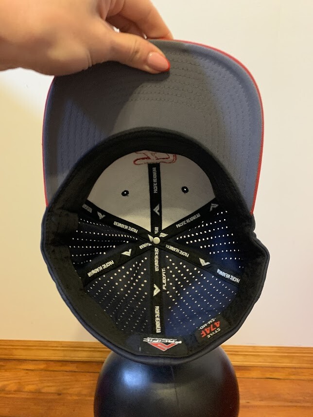 Pacific Headwear Hats Baseball Cap Style 474F Dark Blue Perforated Size ...