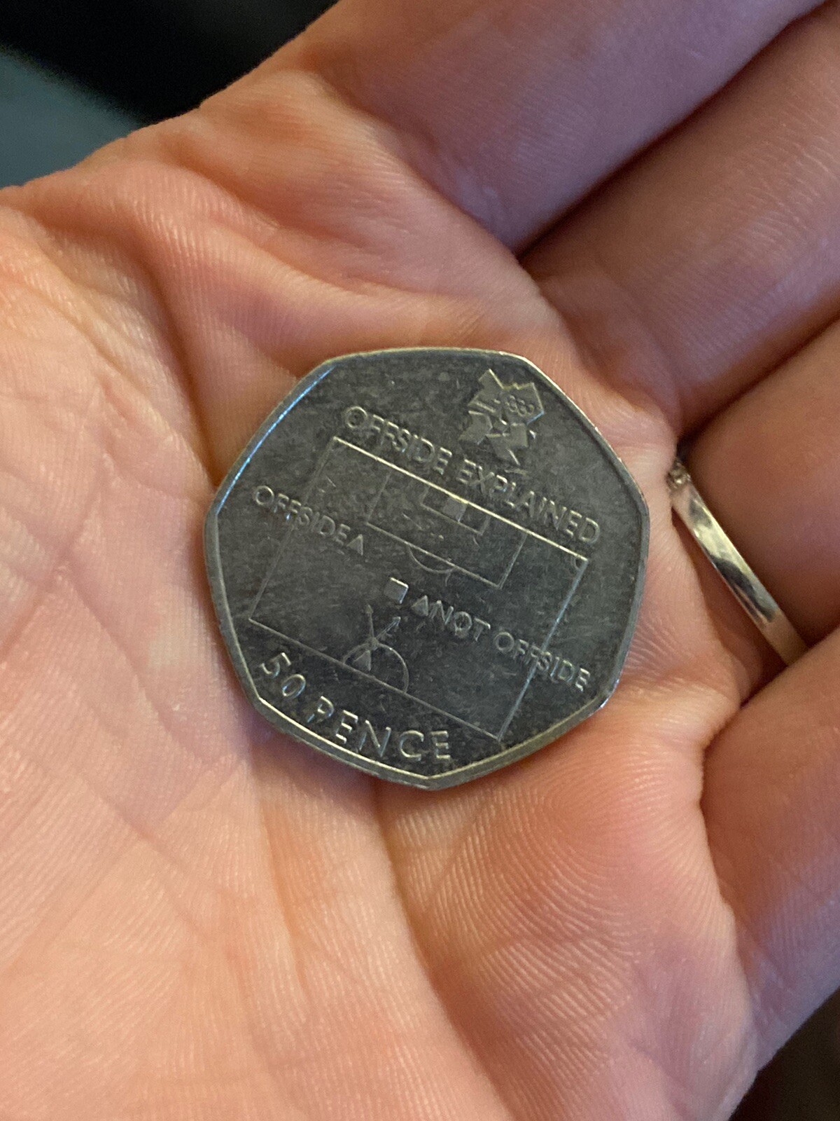 2011 Olympic 50p Coin - Football Offside Rule | eBay UK