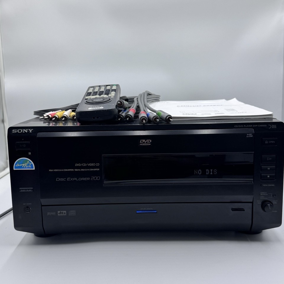 Sony DVP-CX850D Multi Disc Explorer 200 DVD CD Video CD Player With ...