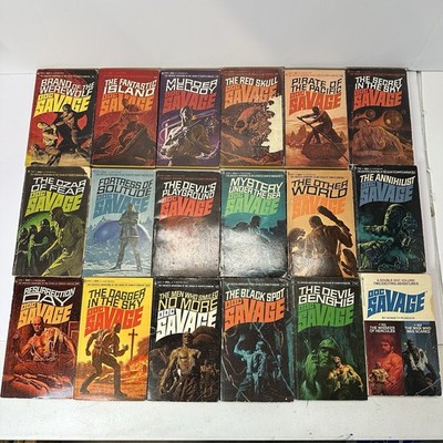 Doc Savage Bantam Paperback Books Kenneth Robeson Lot Of 18 Fantasy ...