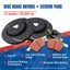 Front Slotted Brake Rotors Extreme Pads for Audi A7 3.0 Twintd ...