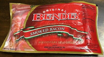 Bende Hungarian Style Smoked Bacon Kolozsvari Szalonna .65 .85lb | eBay