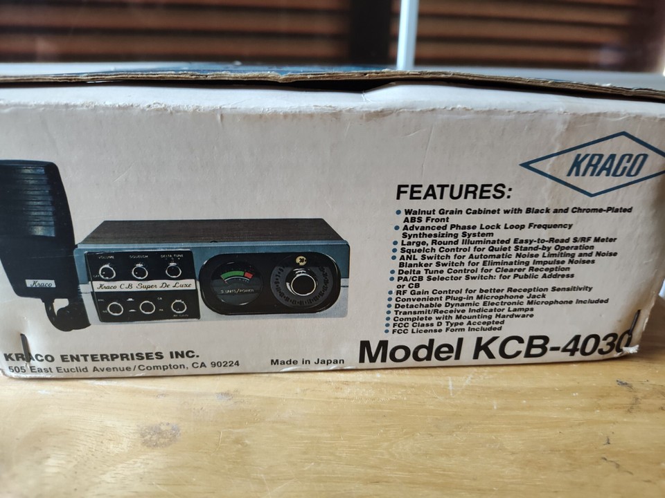 kraco 40 Channel CB Radio Kcb 4030 | eBay