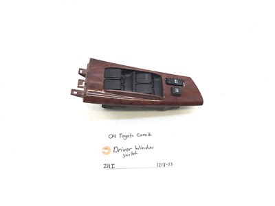 03 04 05 06 07 08 TOYOTA COROLLA DRIVER MASTER WINDOW SWITCH OEM 74232 ...
