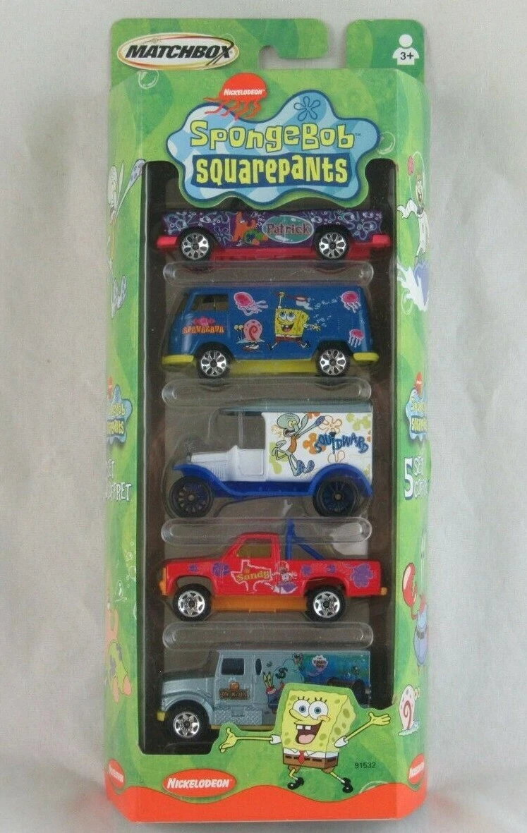 Matchbox SpongeBob Squarepants Vehicle Pack 2002 Mattel, 53% OFF