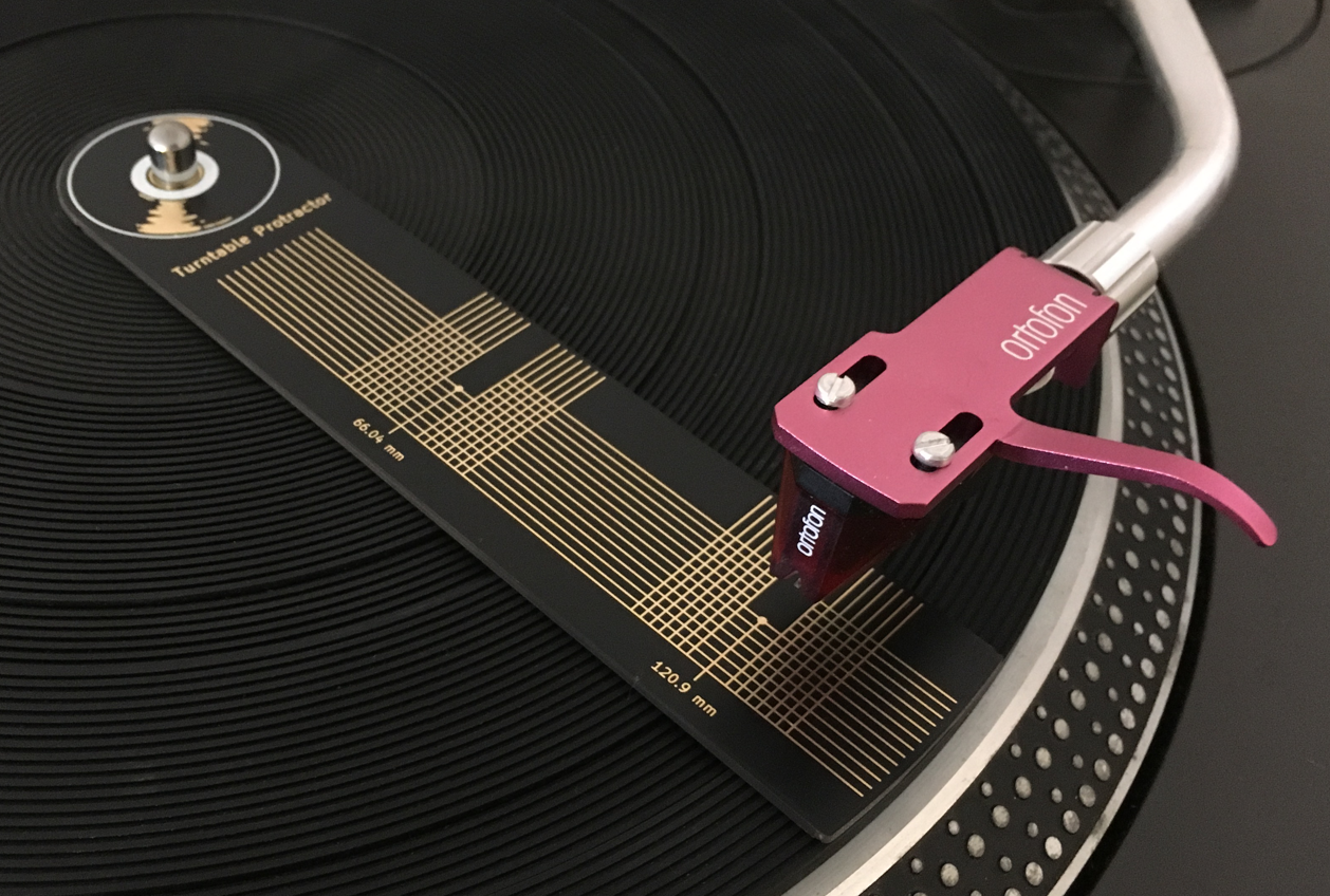 GOLD BAERWALD PROTRACTOR ALIGNMENT TOOL Turntable Phono Record ...