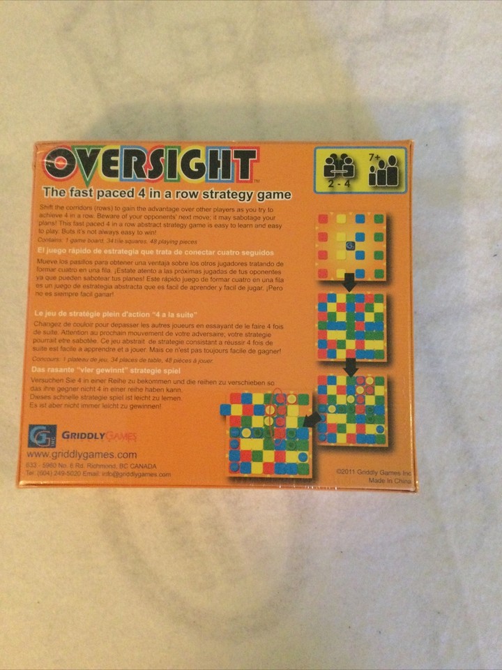 2011 Griddly Games Incorporated - Oversight: Fast 4-in-a-row Strategy ...