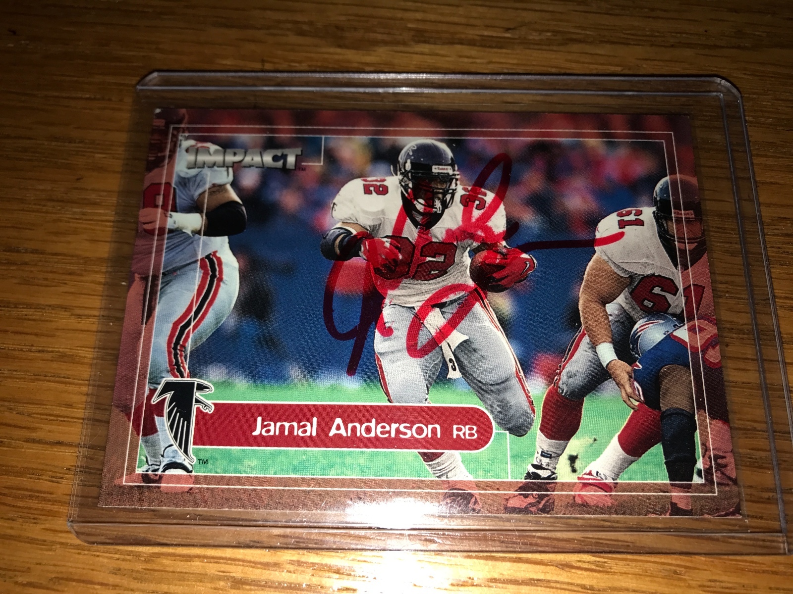 2000 Impact Atlanta Falcons Football Card #186 Jamal Anderson ...