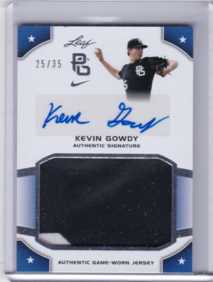 Kevin Gowdy 2015 Leaf Perfect Game Silver Base GU Jersey 25/35 | eBay