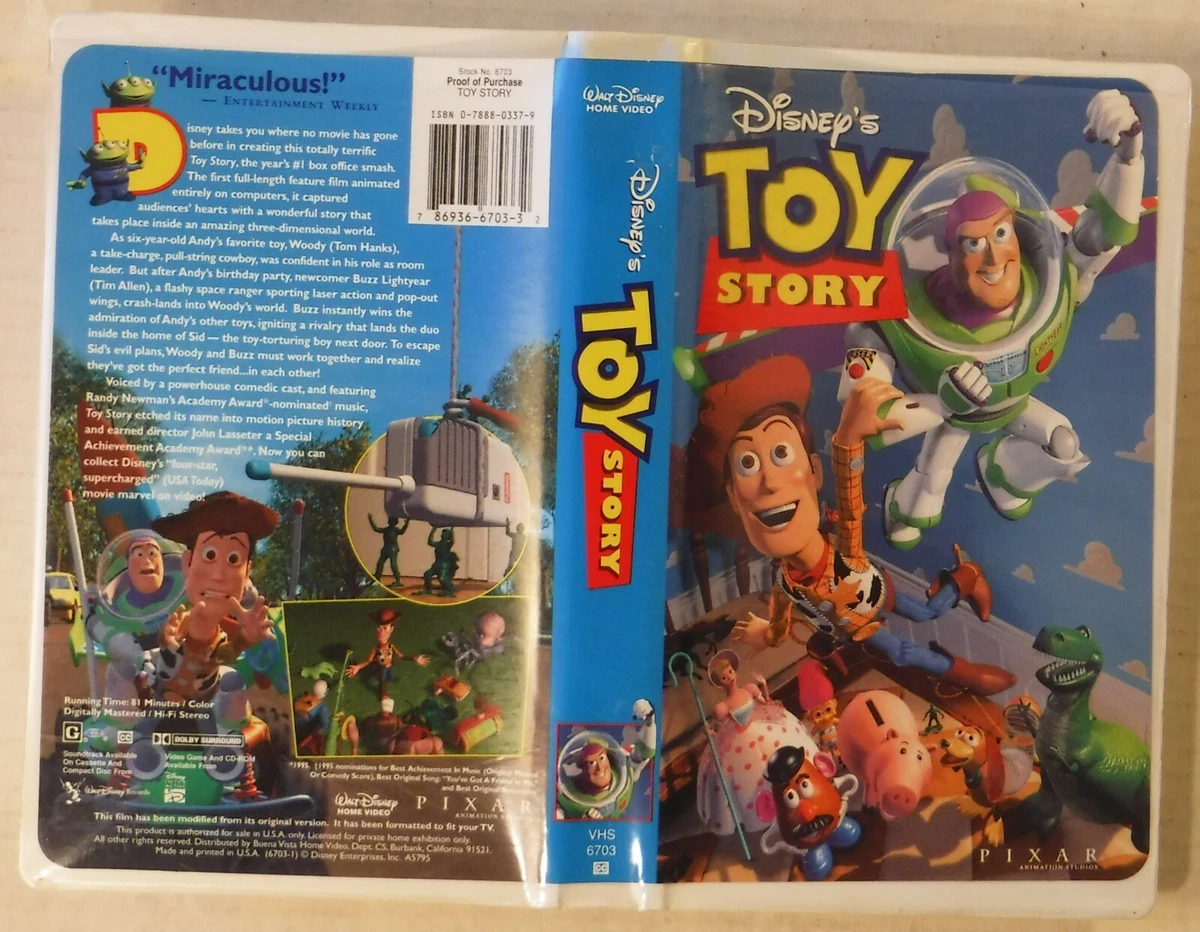Toy Story Vhs Cover