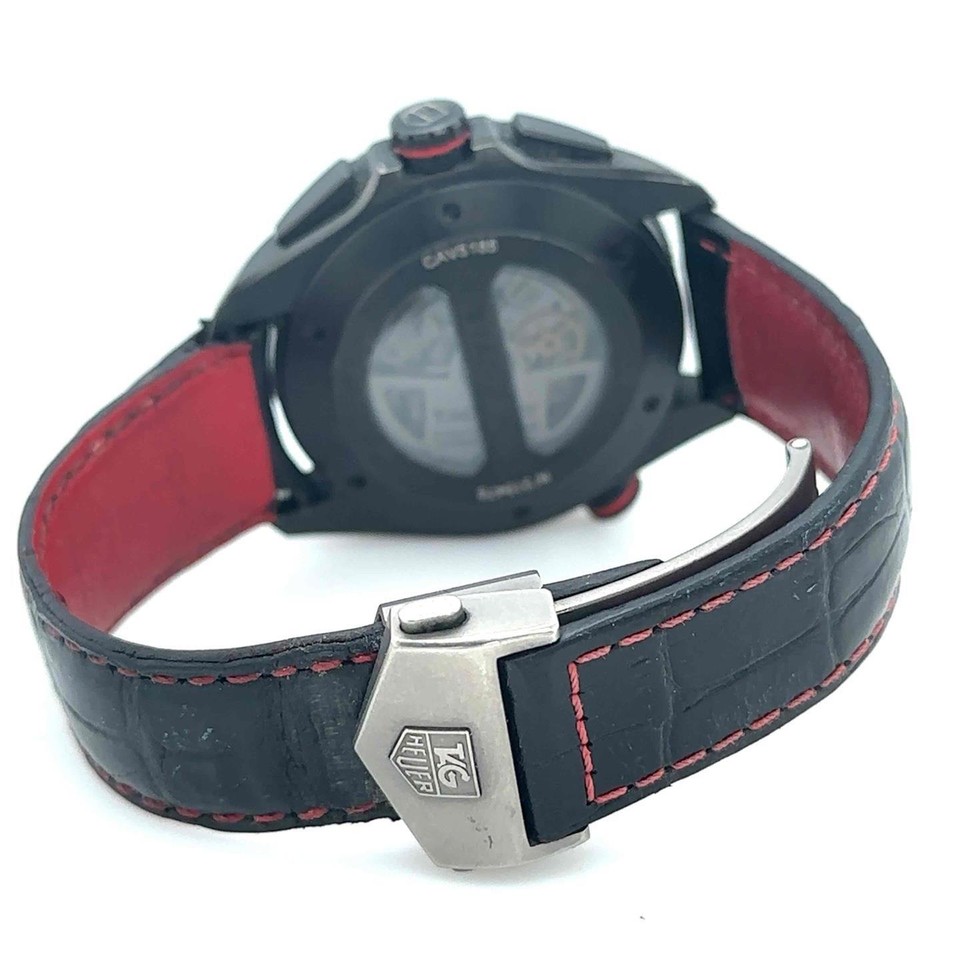 Tag Heuer Grand Carrera Chronograph Automatic 43mm Titanium Men's ...