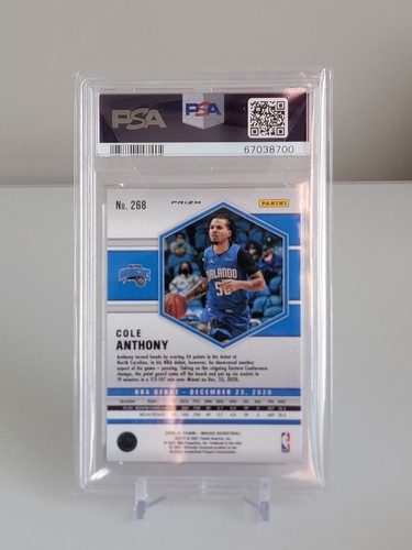 2020-21 Panini Mosaic - NBA Debut Cole Anthony #268 Genesis PSA 10 SSP POP 5 RC | eBay
