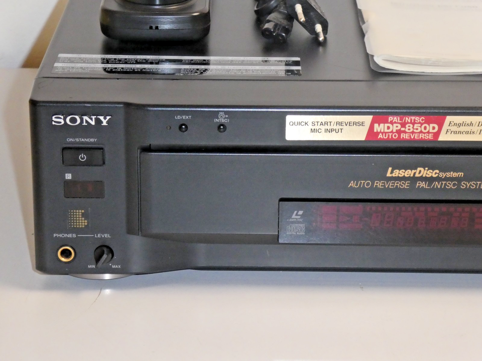 Sony MDP-850D High-End LaserDisc/LD Player incl. FB&BDA, 2 Year ...