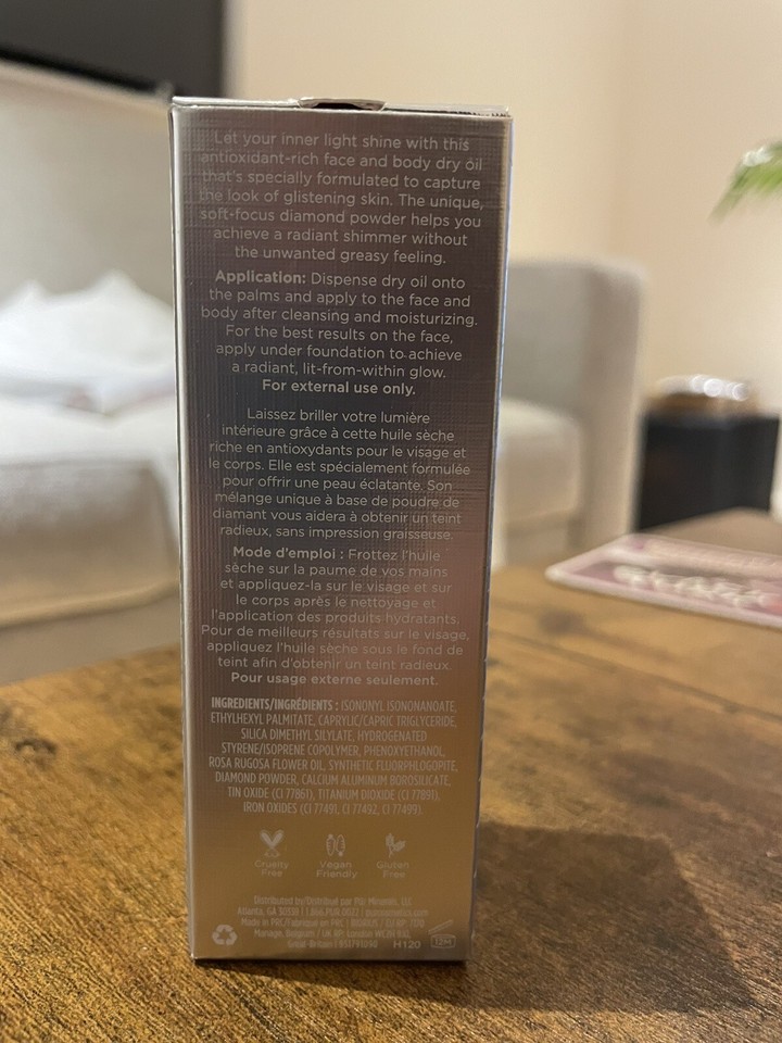 PUR Cosmetics Crystal Clear Iconic Glow Shimmer Dry Oil - Retail 28.00 ...