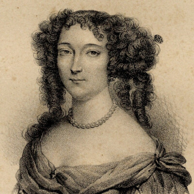 Portrait de Marion Delorme Marie de Lon - Lithographie originale XIXe ...