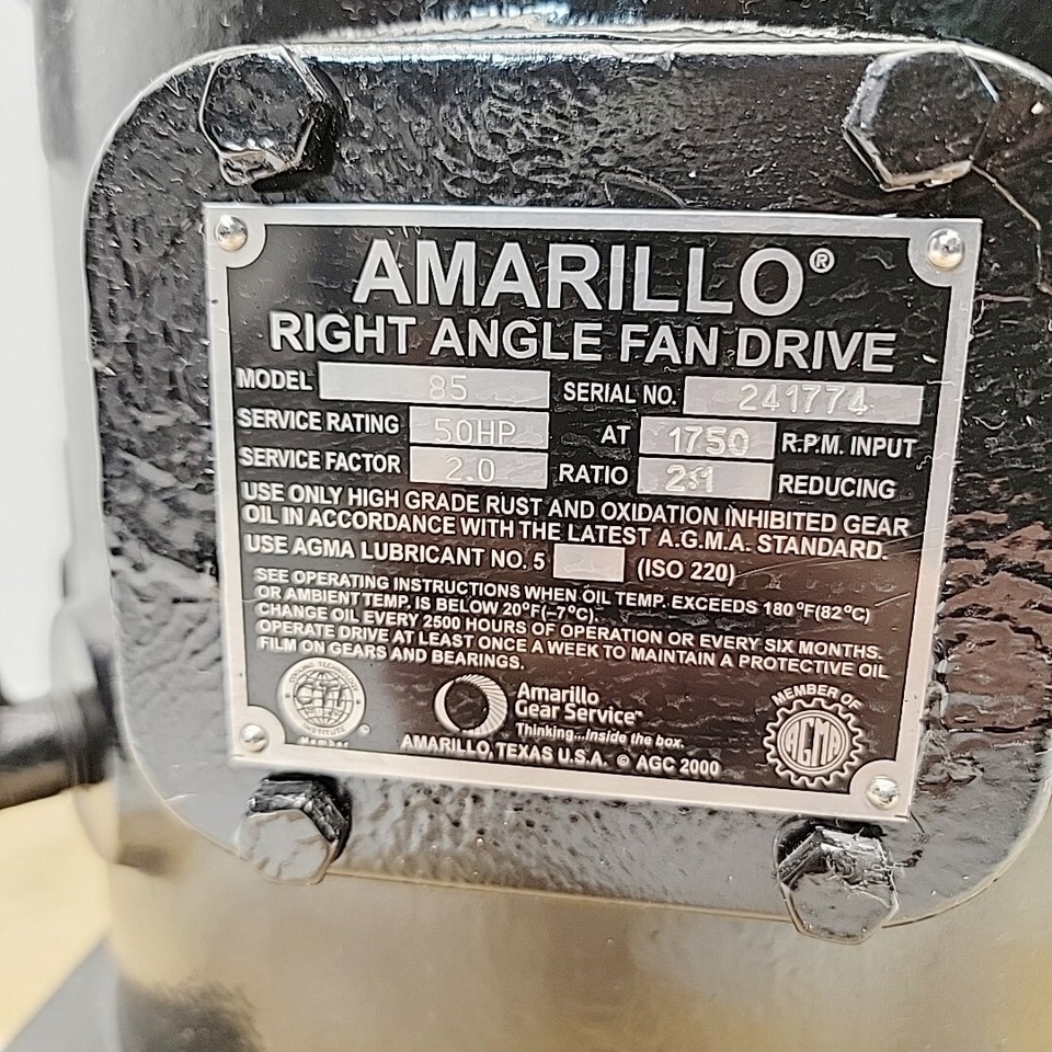Amarillo Model 85 Right Angle Fan Drive 2:1 Ratio | eBay