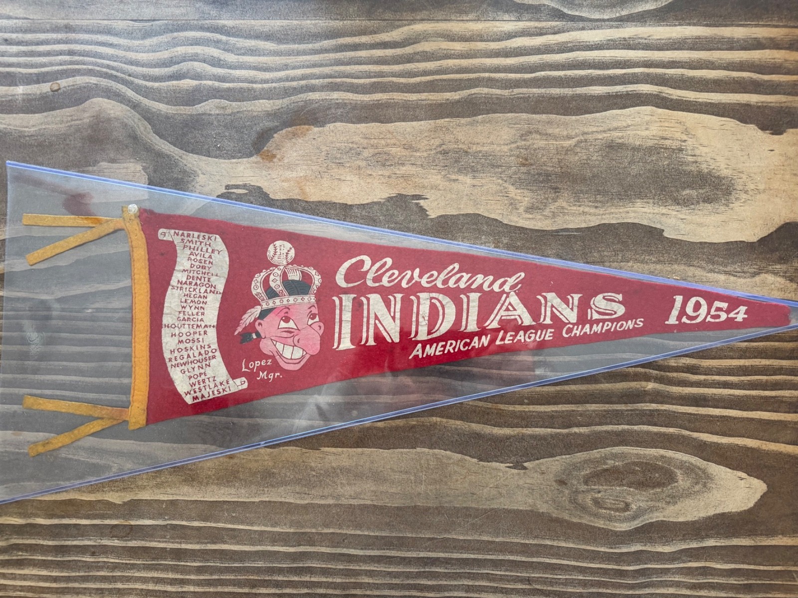 1954 Cleveland Indians Red Pennant | eBay