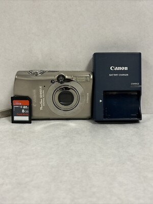 Canon PowerShot Digital ELPH SD950 IS 12.1MP Titanium Bundle Charger ...