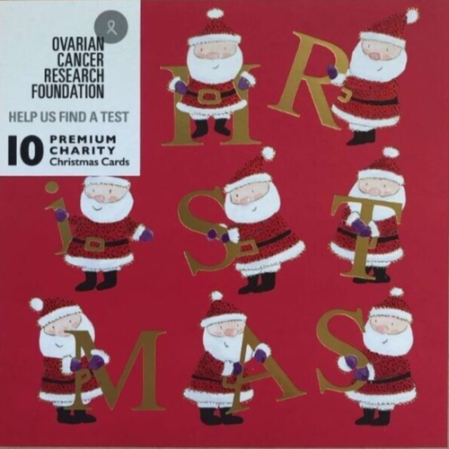"Santas in Glitter" Christmas Boxed 10 pack by Simson - Ovarian Cancer ...
