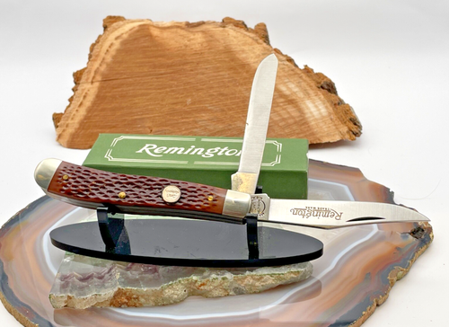 Vintage Remington USA R10 Farmhand 2 blade Trapper knife w/orig box ...