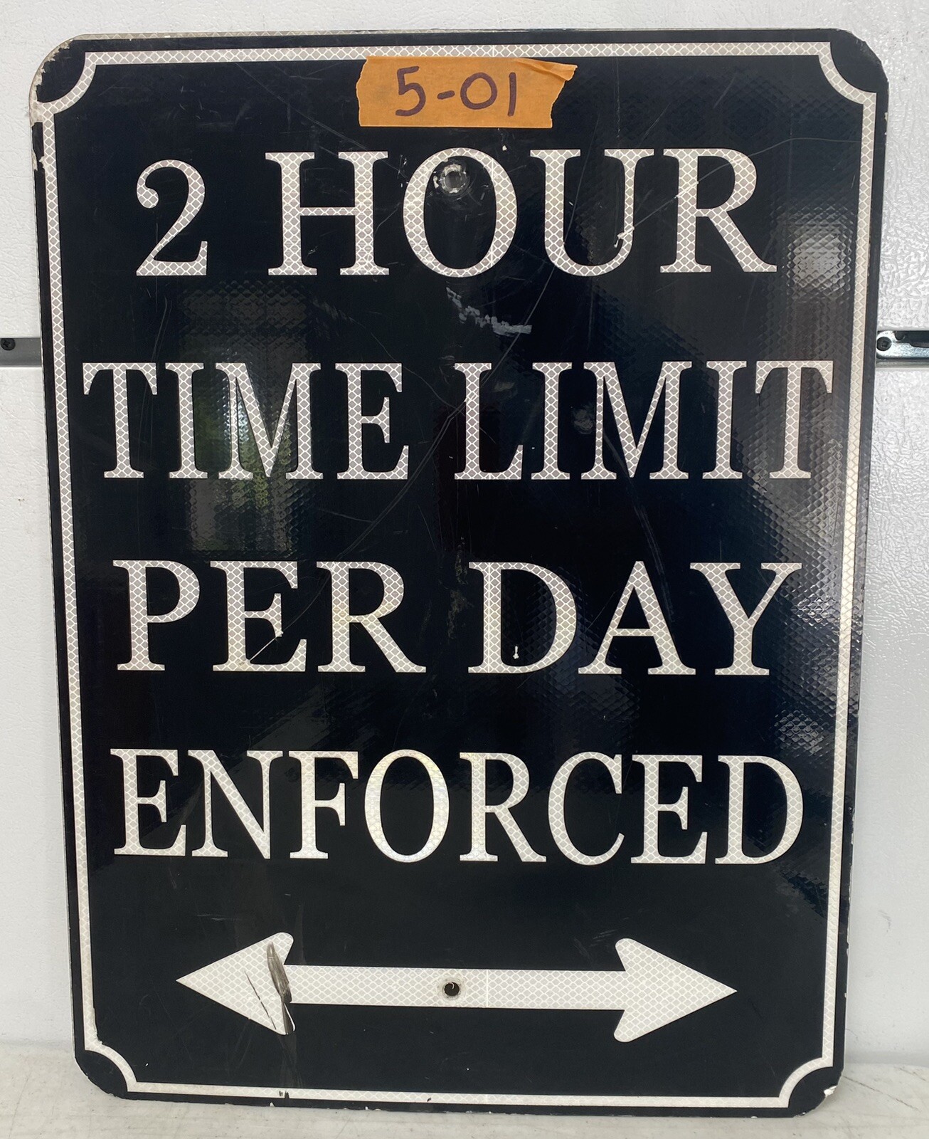 Road Street Sign Authentic Retired (2 Hour Time Limit Enforced") 24"X18 ...