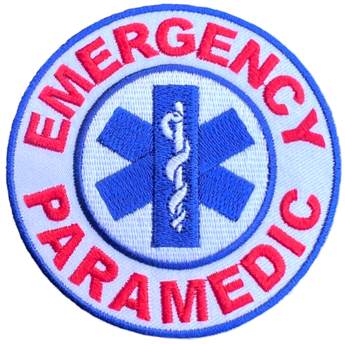Emergency Paramedic Patch Iron-on Badge Medic Kit Medical EMS EMT BLS ...