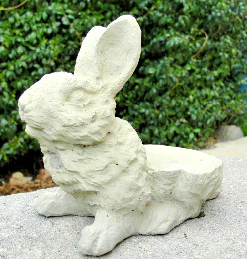 Concrete Rabbit Planter