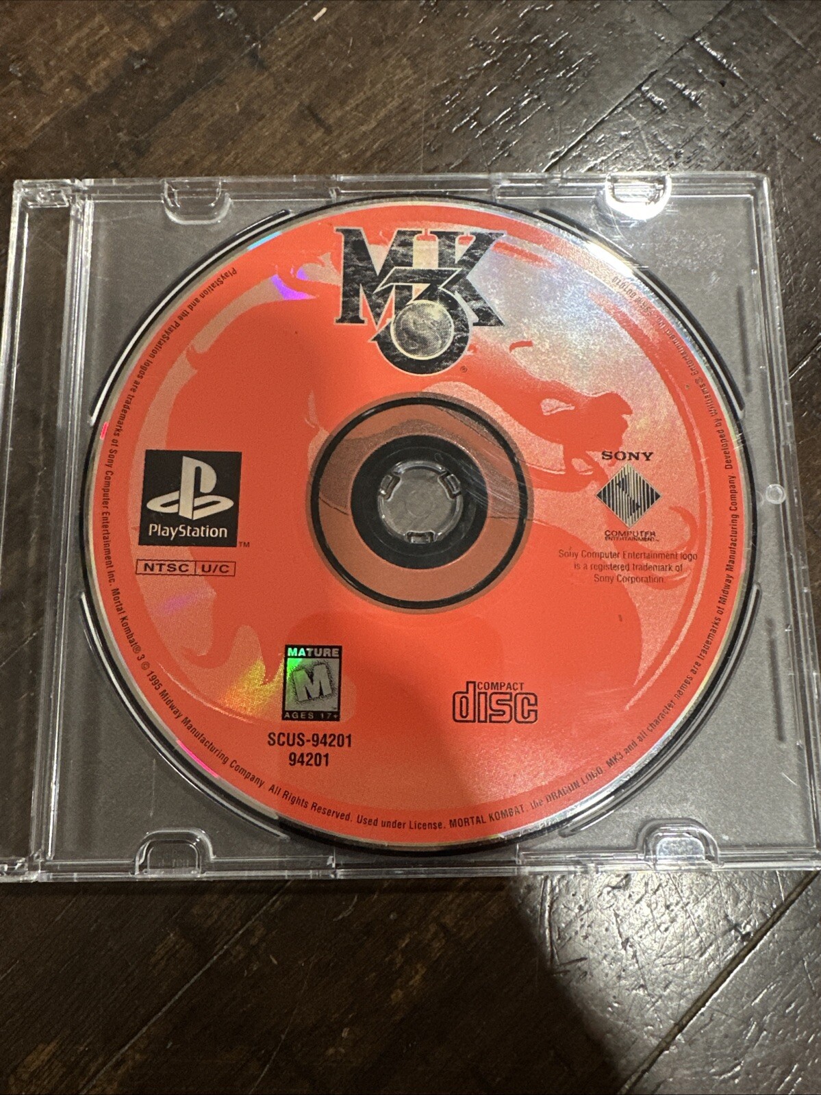 Mortal Kombat 3 MK3 (Sony PlayStation 1 PS1) Game Disc Only Tested ...