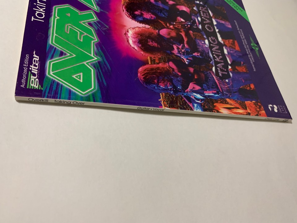 Overkill Taking Over Guitar Tab / Tablature Book - Cherry Lane 1990 | eBay