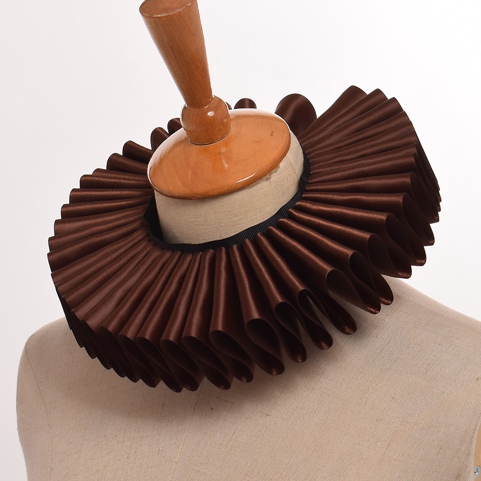 Renaissance Ruff Collar Victorian Ruffle Collar Halloween Neck Ruff ...