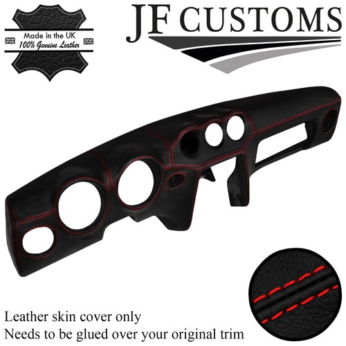 RED STITCH LEATHER DASHBOARD LEATHER COVER FITS DATSUN 240Z 260Z 280Z ...