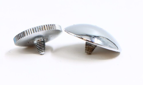 TWO VINTAGE SILVER SOFT SHUTTER BUTTON RELEASE MUSHROOM FOR FILM/DSLR ...