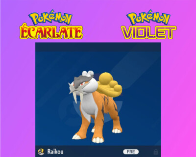 Pokemon RAIKOU SHINY 6iv ( Pokemon violet / écarlate ) | eBay