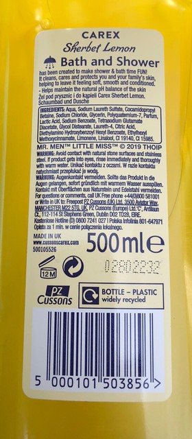 Carex Mr Men Little Miss Bath & Shower 500ml 100 per Cent Soap Fun ...
