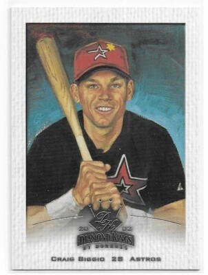 CRAIG BIGGIO 2002 Donruss Diamond Kings Baseball card #52 Houston ...